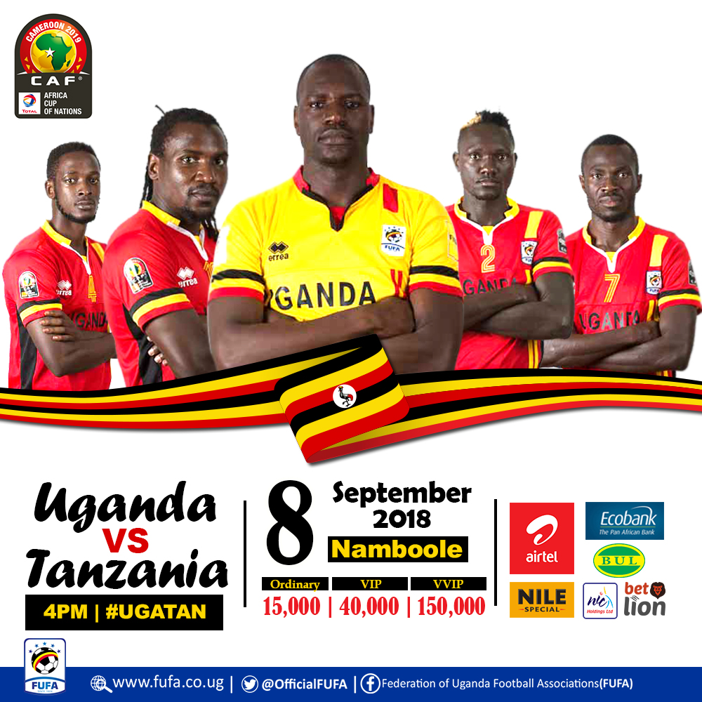 Uganda vs Tanzania - FUFA: Federation of Uganda Football Associations