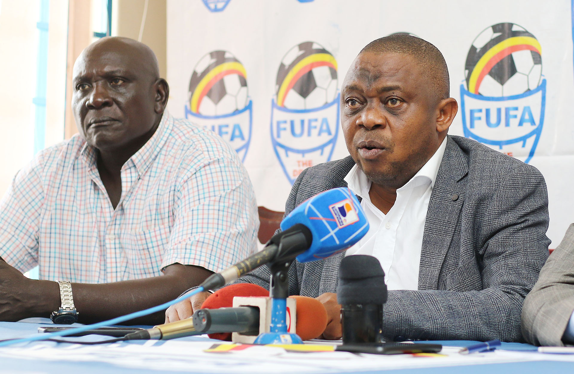 Ag, Ptresident Justus Mugisha while addresing the media (1)1 - FUFA ...