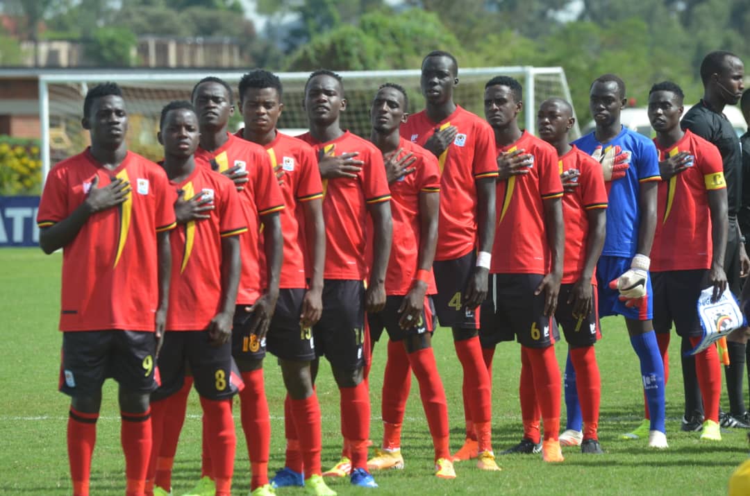 U-20 team players sing the national anthem - FUFA: Federation of Uganda ...