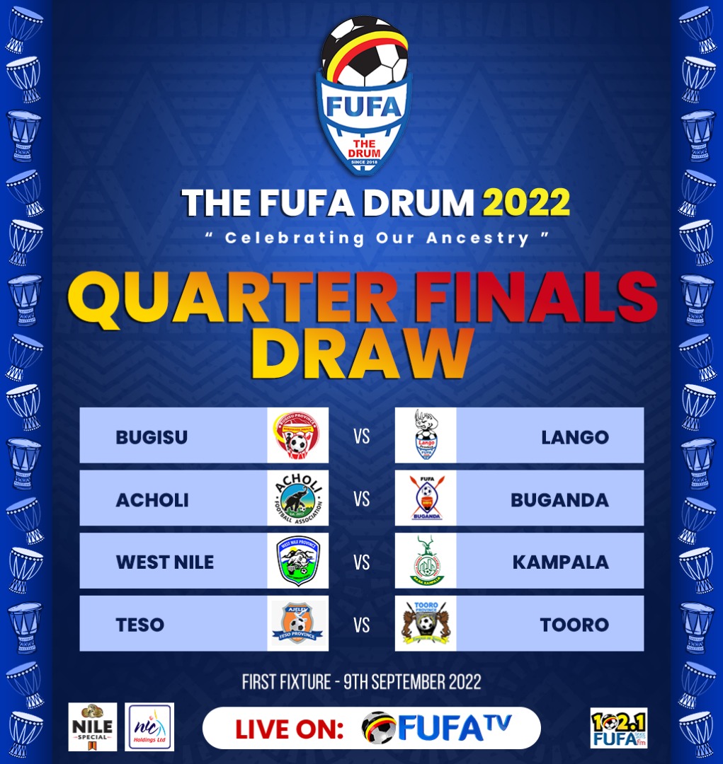 The FUFA Drum 2022: Quarter Finals Draw Complete - FUFA: Federation of ...
