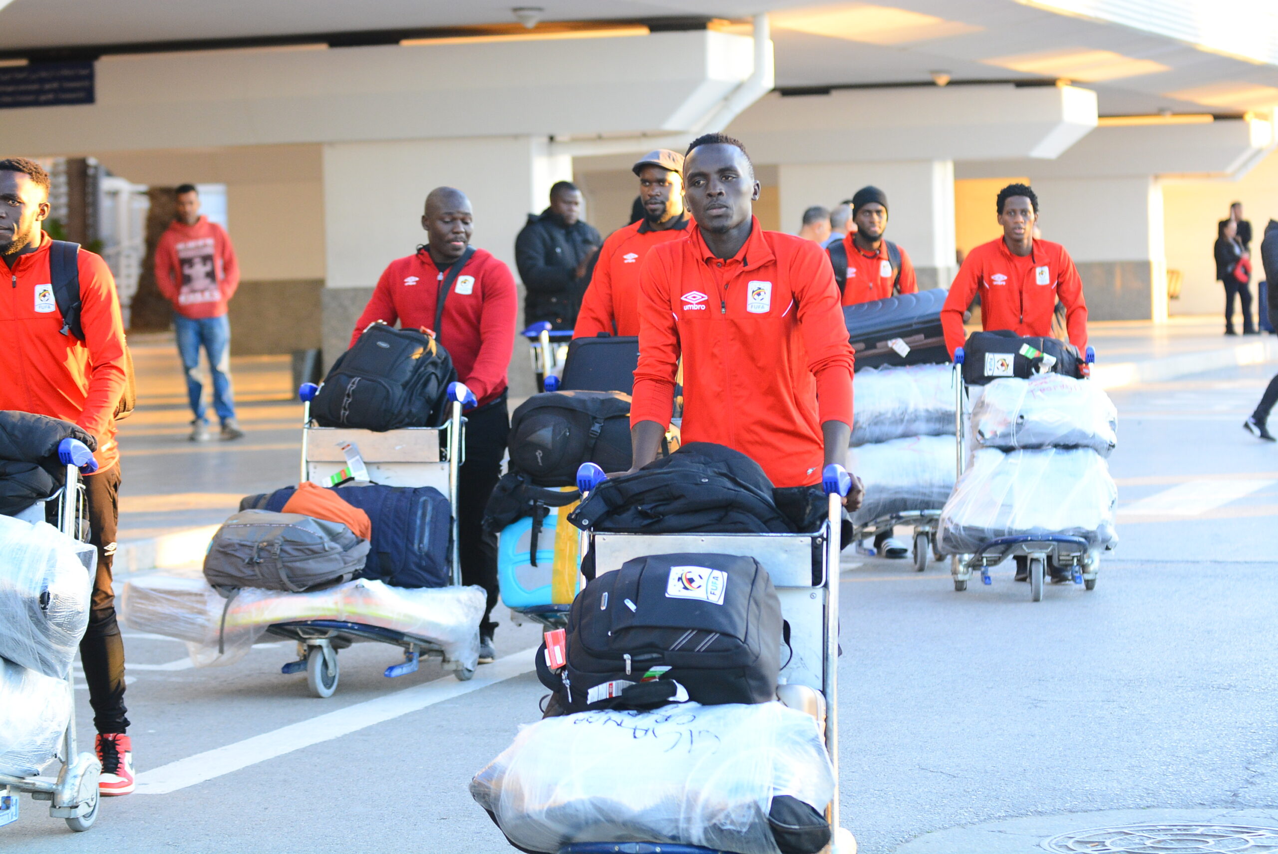 Uganda Cranes arrive in Tunisia for next phase of CHAN preparations