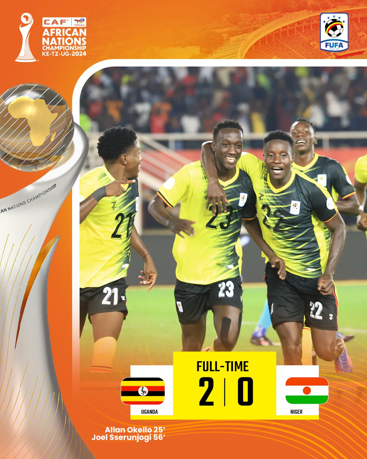 CHAN 2024: Uganda Defeats Niger Namboole to Secure Second Successive ...